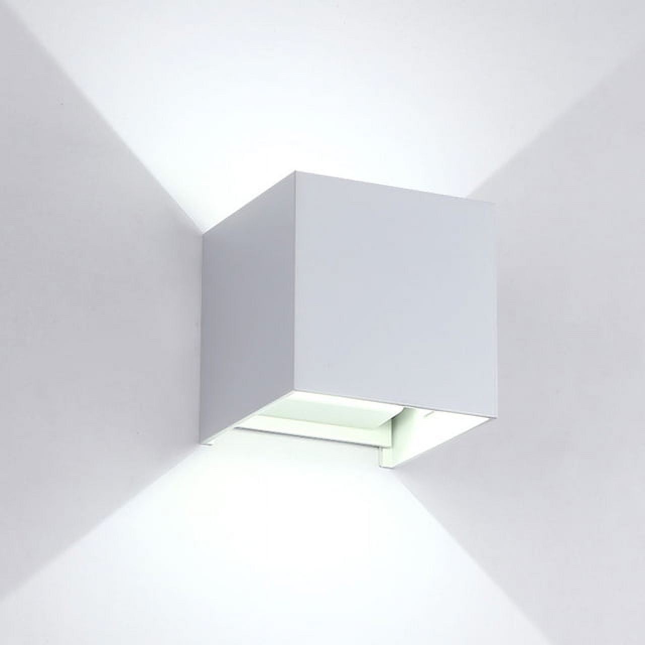 Adjustable LED Wall Light - 12W IP65 Waterproof Square Surface-Mounted ...
