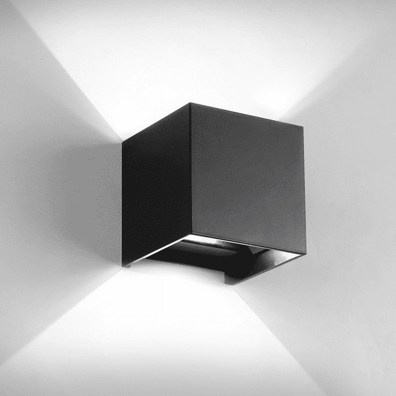 LRLITE LED Wall Light Adjustable 12W IP65 Square Waterproof Indoor ...