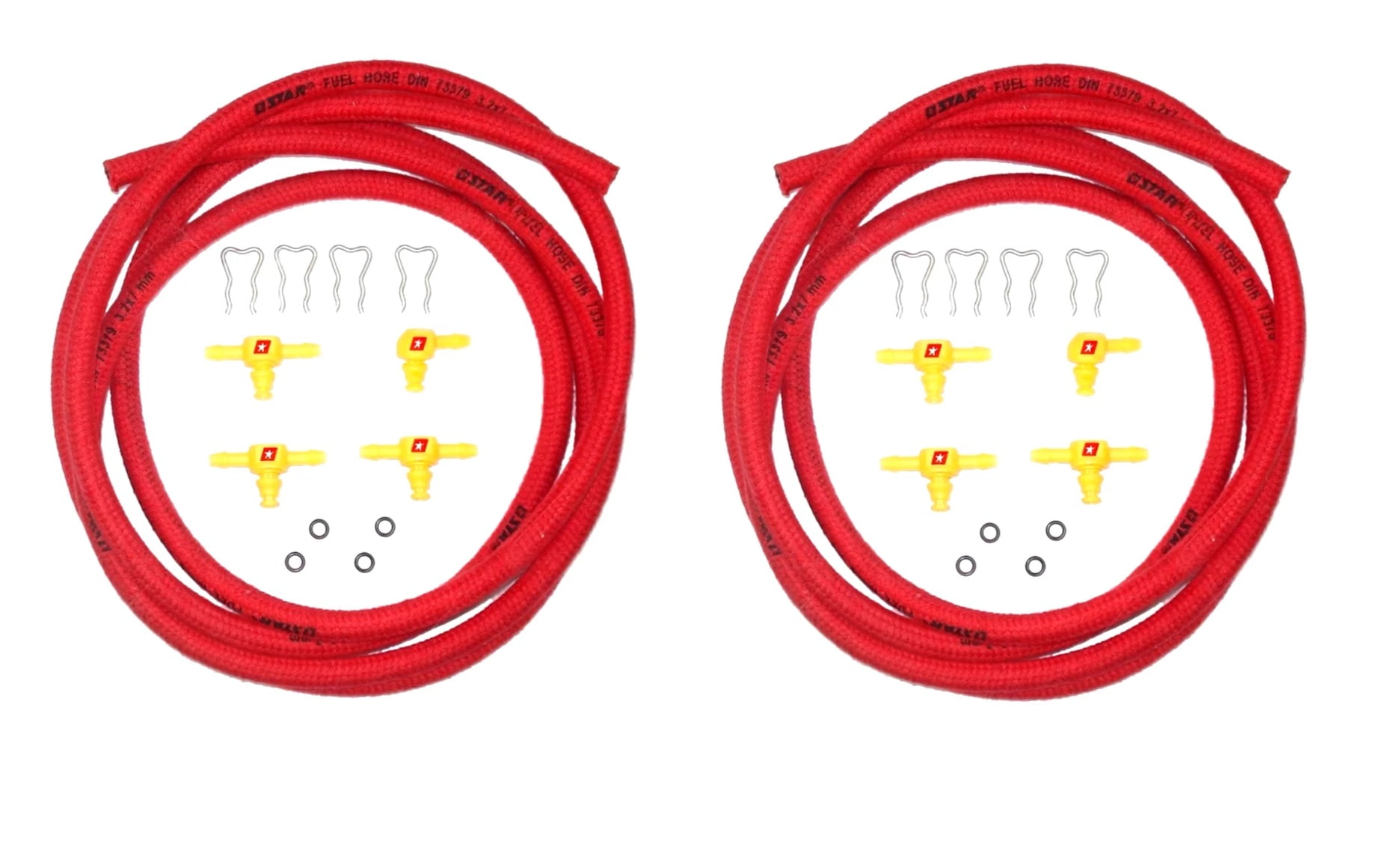 LRNJ MOTORWORKS DIRECT INJECTION RETURN LINE HOSES KIT COMPATIBLE WITH ...