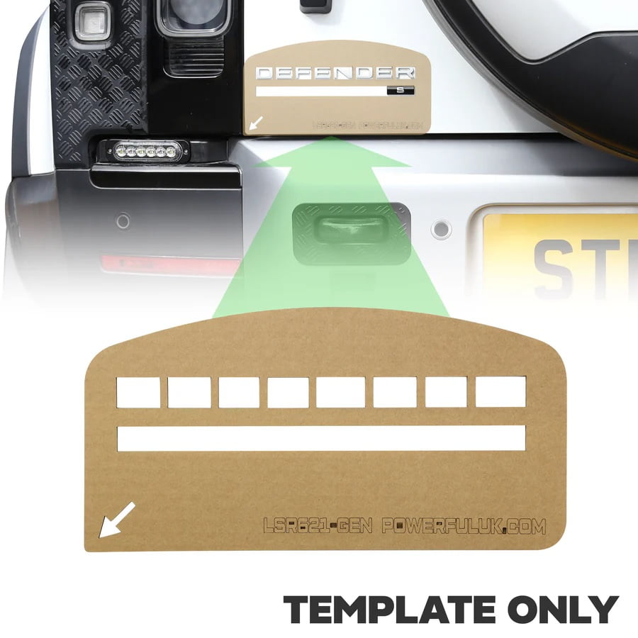 LRNJ MOTORWORKS TAILGATE LETTERING TEMPLATE COMPATIBLE WITH LAND ROVER ...
