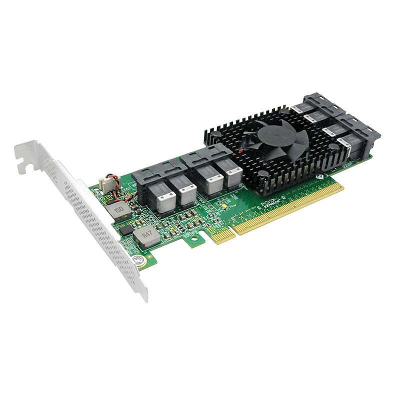 LRNV9349-8I 8 Port U.2 to PCIe x16 SFF-8639 NVMe SSD Adapter - Walmart.com