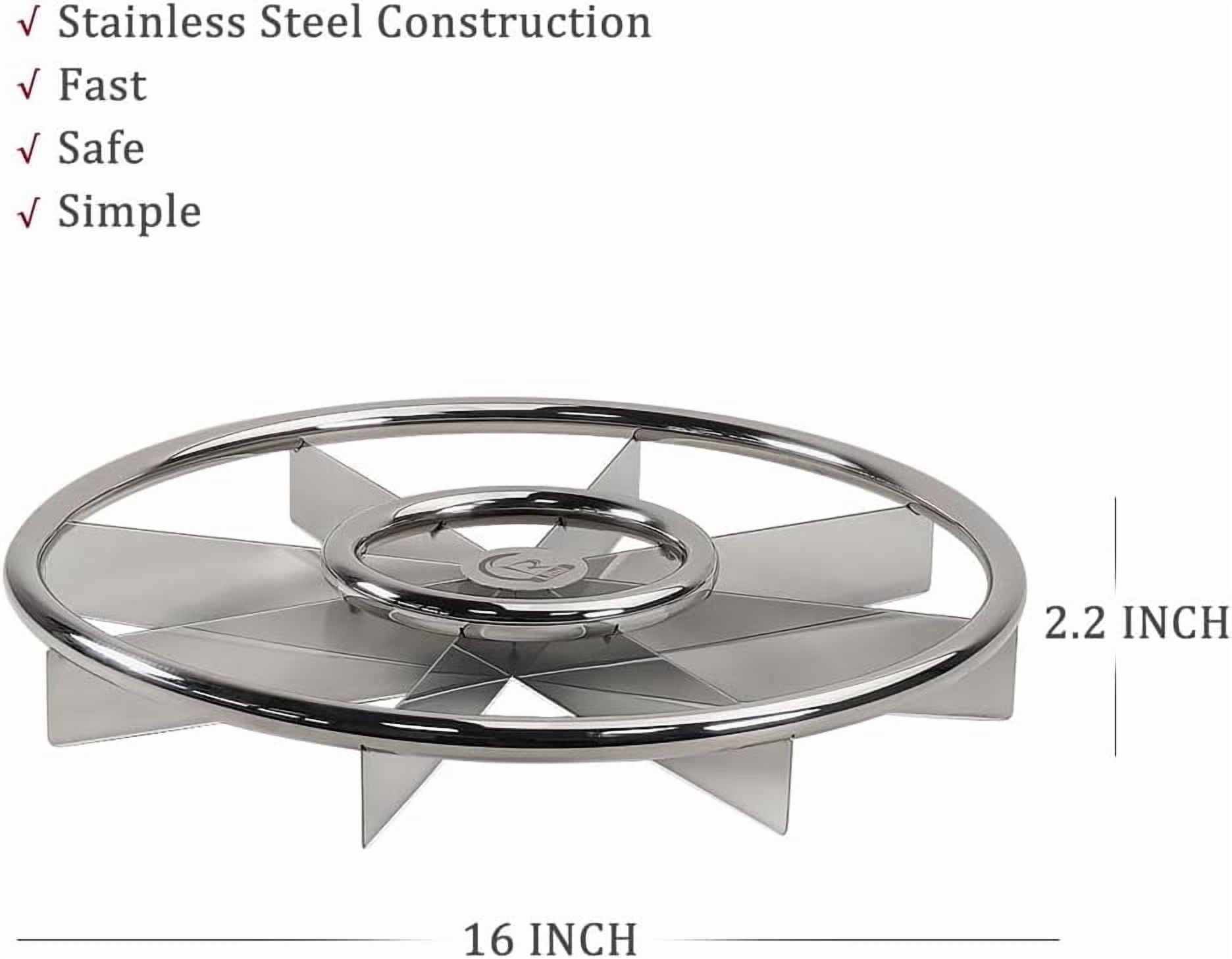 LRUI 16 Inch Round Pizza Cutter, Heavy Duty Stainless Steel 8 Equal ...