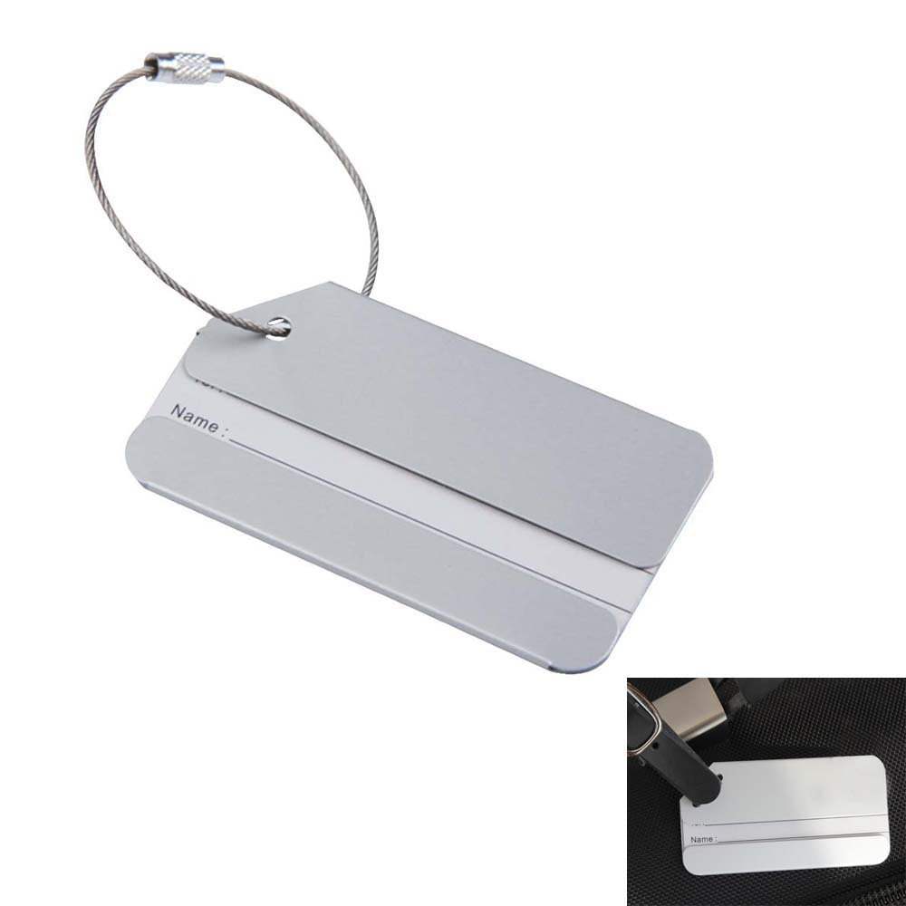 LRXIYODE 1Pack Luggage Tags Rectangular Aluminum Alloy Identification ...