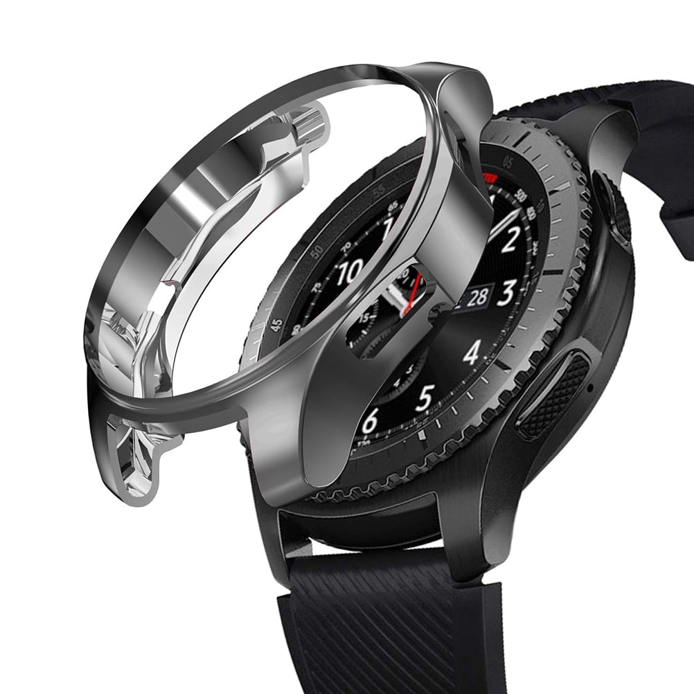 LRXIYODE 1Pack Tpu Gear S3 Watch Case Black Round Smartwatch Cases For ...