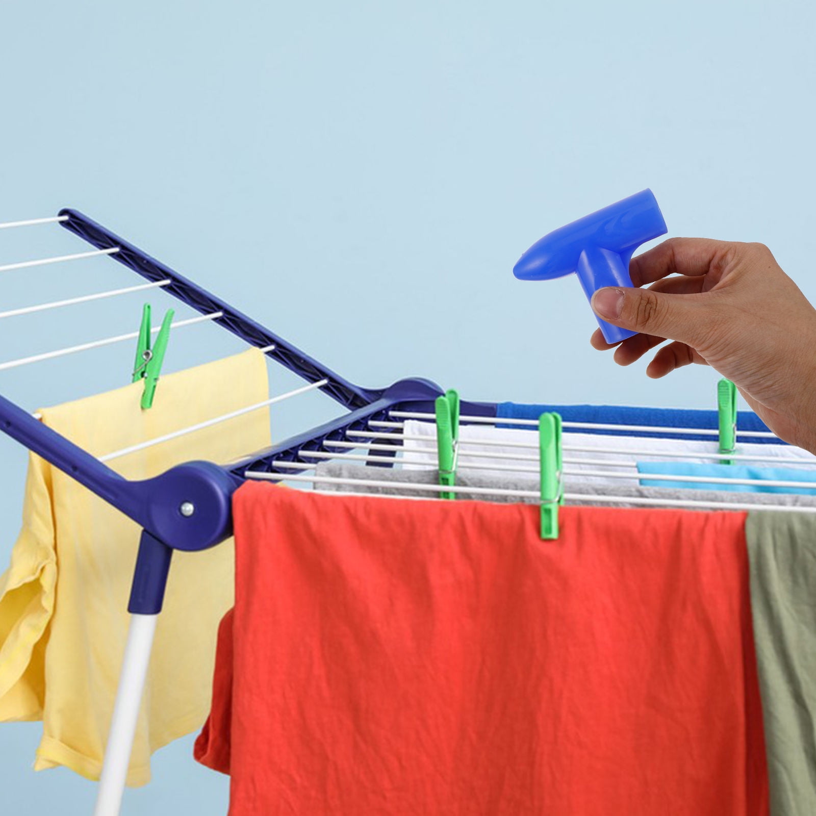 LRXIYODE Clothes Drying Rack Accessory 8Pcs Sturdy Support Plastic ...