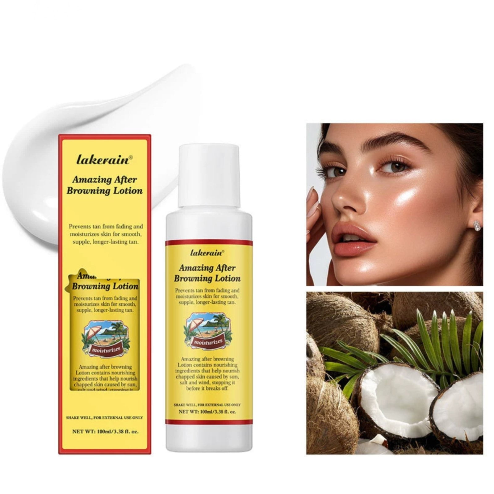 LRXW After Browning Lotion, Tan Enhancer & After Sun Tan Extender Body ...