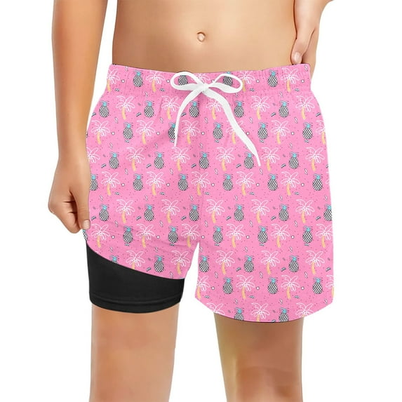LRen Boys Swimming Trunks Size 7 Solid 3d Funny Print Short Pants ...