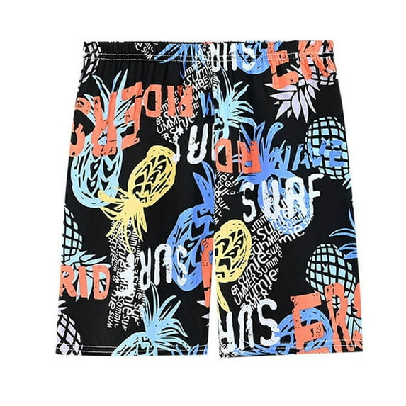 LRen Boys Swimming Trunks Size 8 Elastic Waist 3d Funny Print Swimming ...