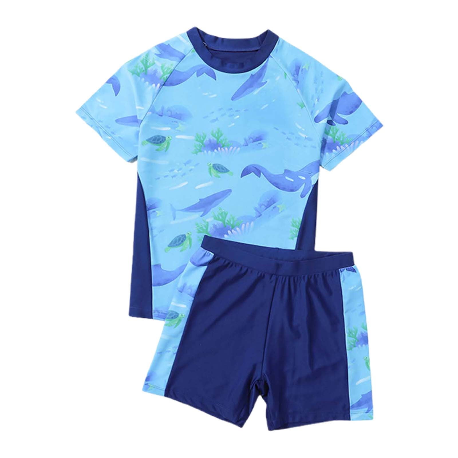 LRen Boys' Swimwear Size 18 Cute Print Kid Swimsuit Summer Beach Beach ...