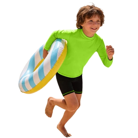 LRen Boys UPF 50+ Rash Guard, Swim Shirt Sun Protection Long Sleeve for ...