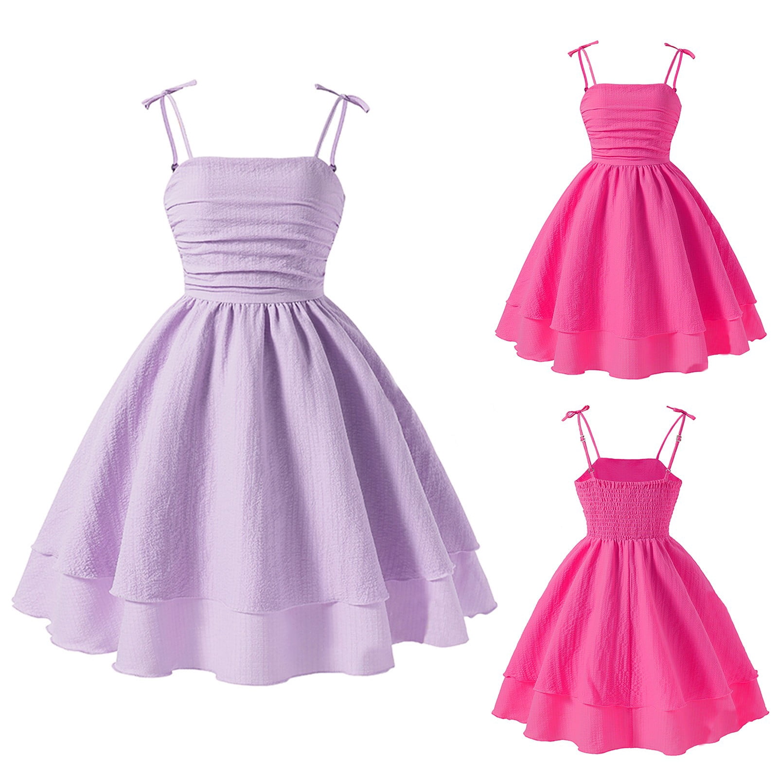 LRen Girls Dresses Girls Tea Party Dress Elegant Summer Spring Dresses ...