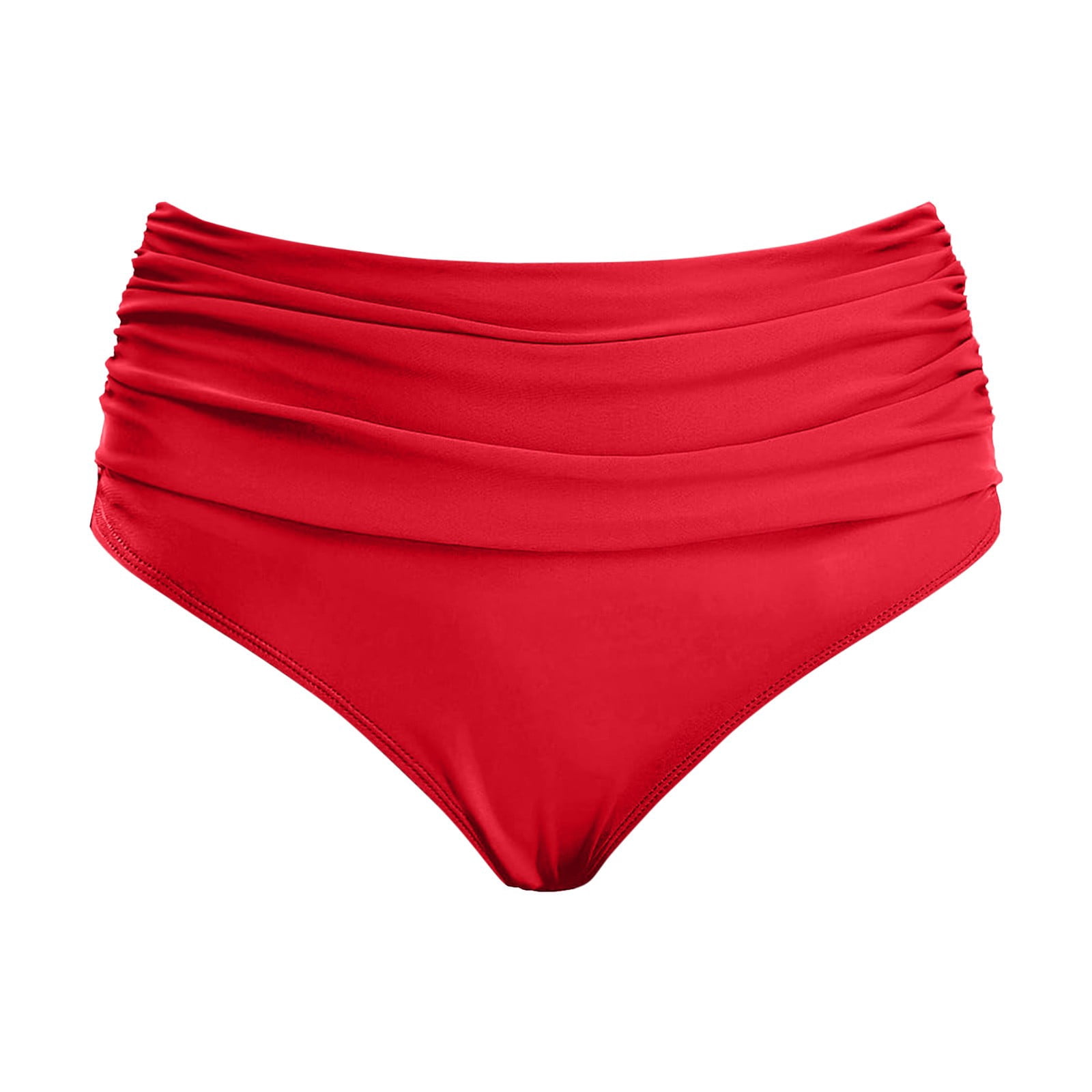 LRen Girls Swim Bikini Bottoms Solid Color High Waist UPF 50+ Sun ...