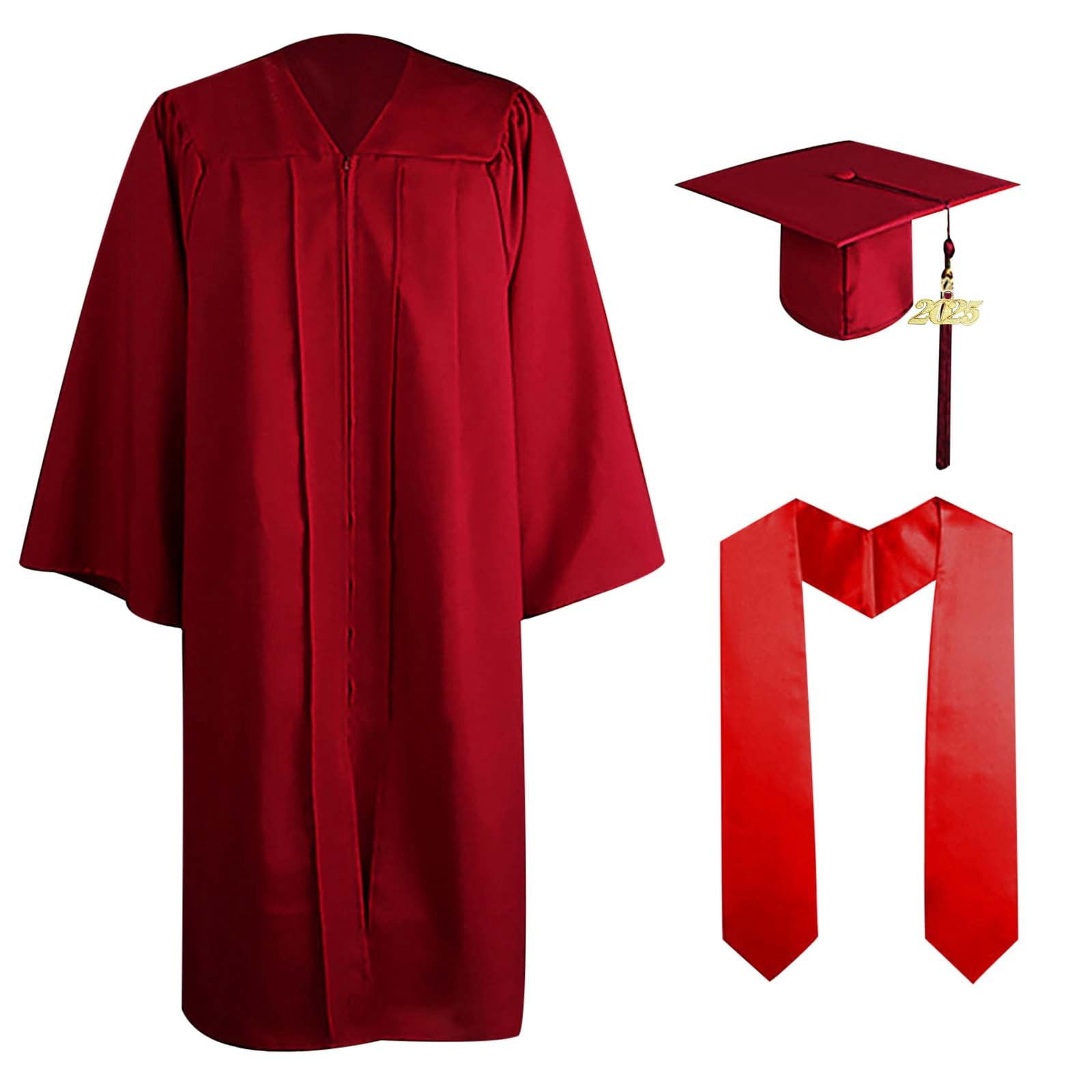 LRen Graduation Gown Cap Tassel Set 2026 Unisex Adult for High School ...