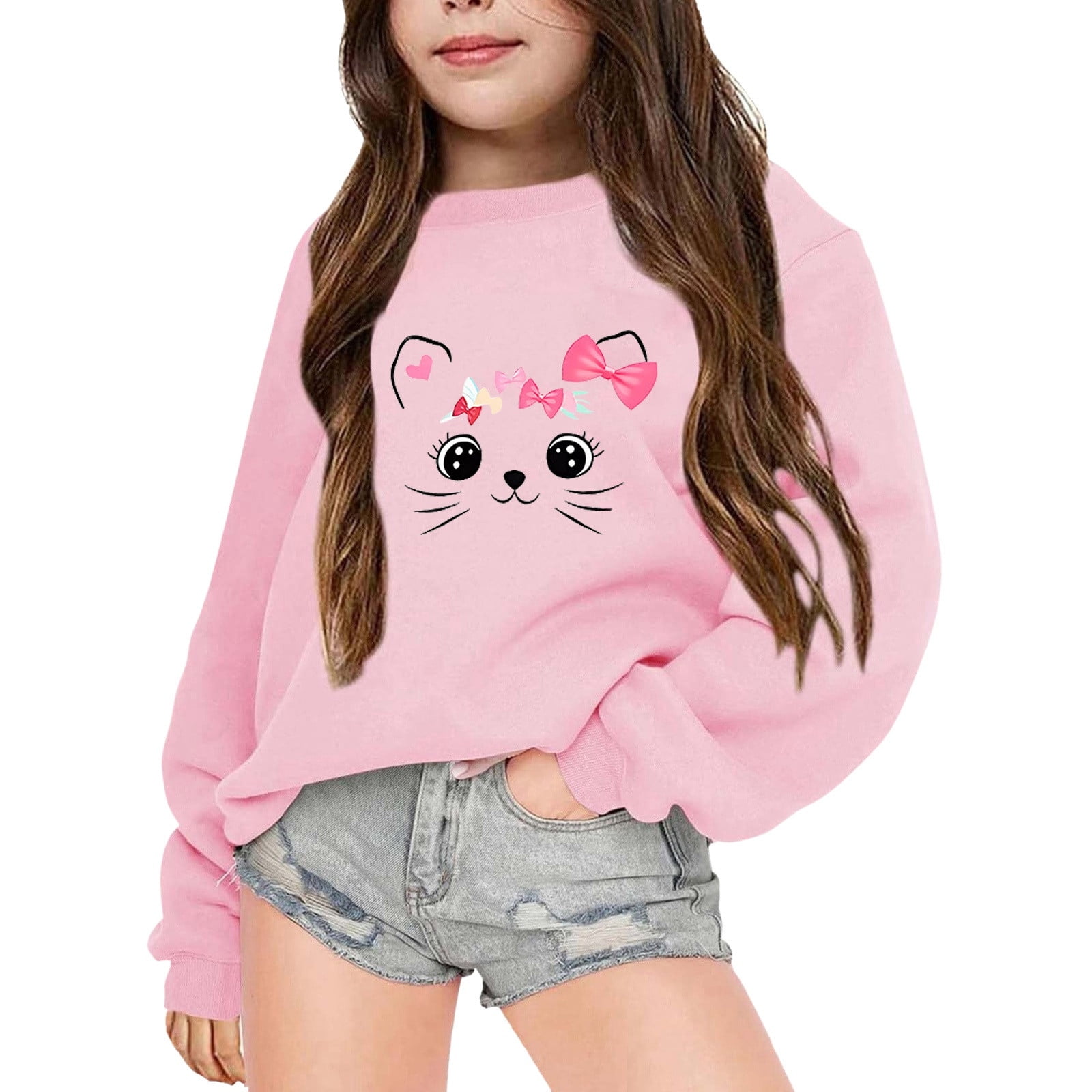 LRen Graphic Hoodies for Girls Size 14-16 Christmas Tree Print Long ...