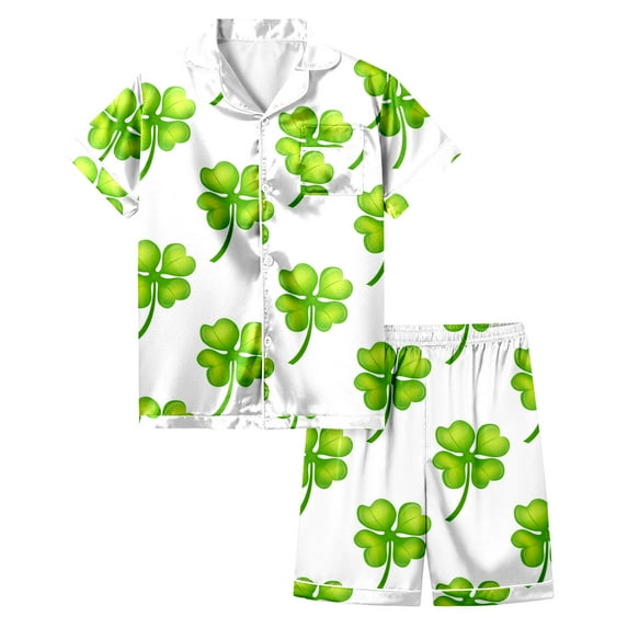 LRen Outfits for Girls 10-12, Kids Lucky Clover Heart St. Patrick‘s Day ...