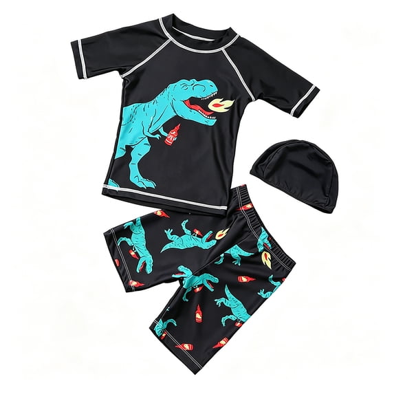LRen Toddler Rash Guard Toddler Swimsuit Set Boys Two Piece Bathing ...