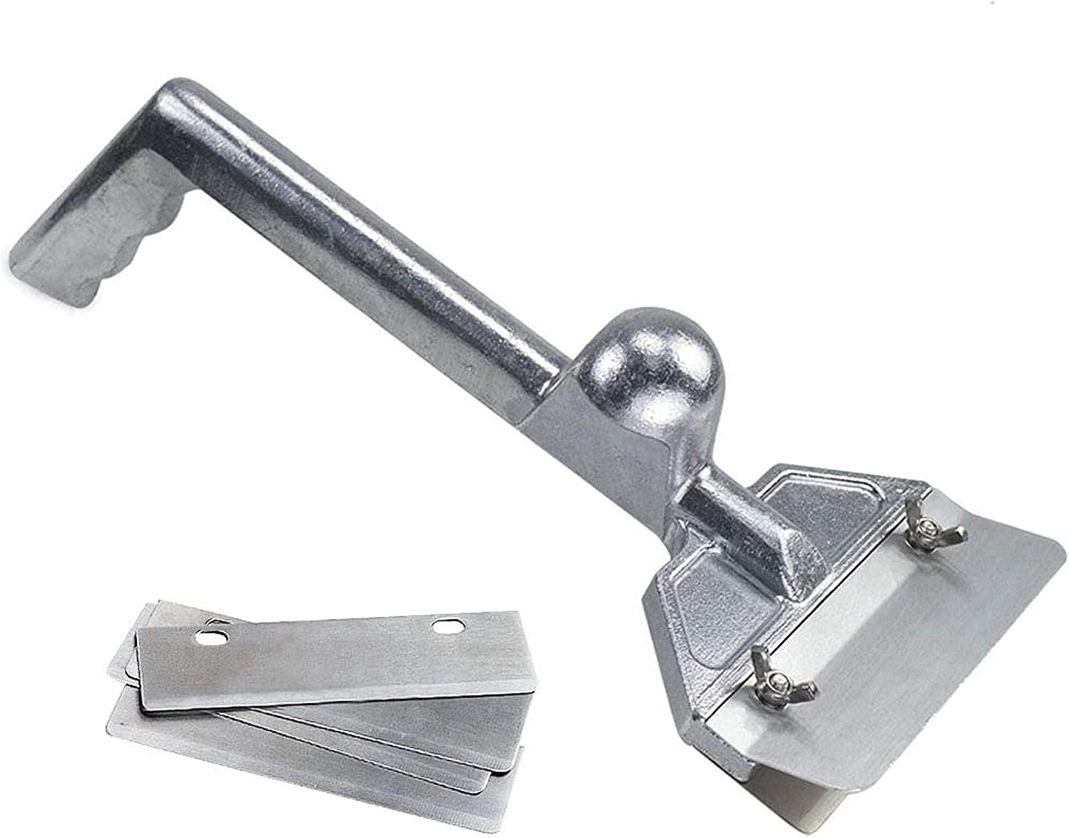 LRui Grill Scraper Heavy Duty Griddle Scraper Set with 5 Replacement ...