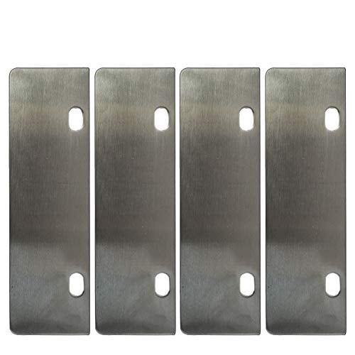 LRui Stainless Steel Grill Scraper 6" Replacement Blade Pack of 4 Heavy ...