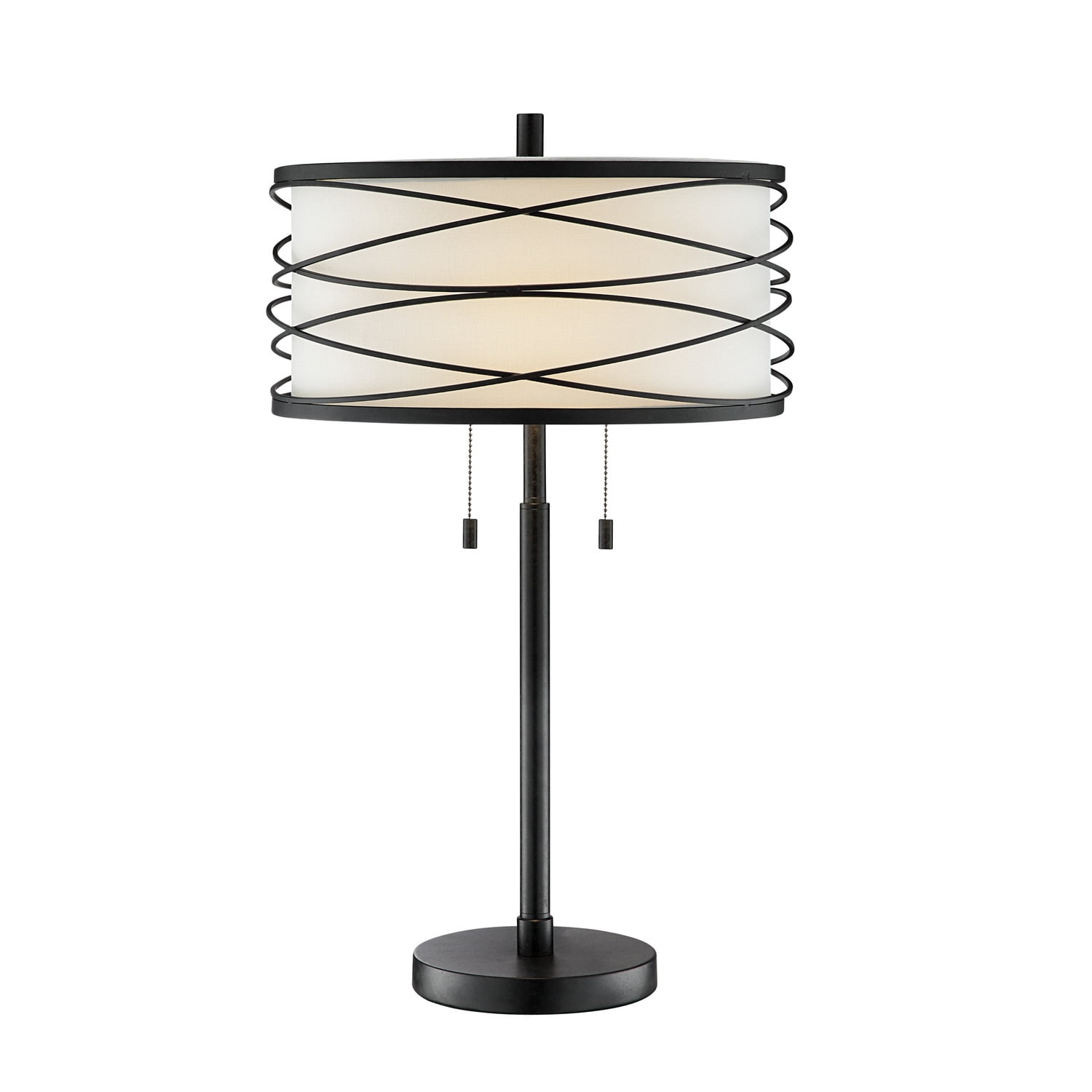 LS-23125-Lite Source-Lumiere - Two Light Table Lamp - Walmart.com