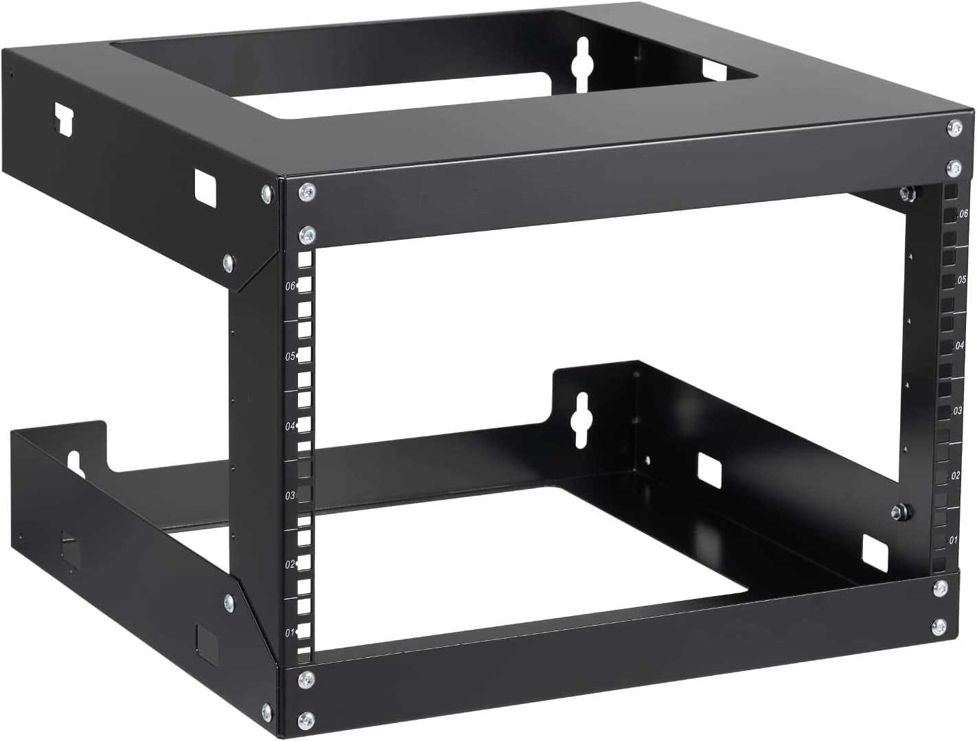 LS 6U Wall Mount Rack Open Frame 19" Server Equipment 18 inches Depth ...