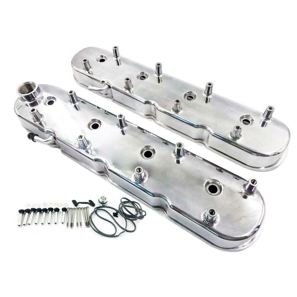 LS Cast Aluminum Tall Valve Covers for LS1 LS2 LS3 LS6 5.3 6.0 Polished ...