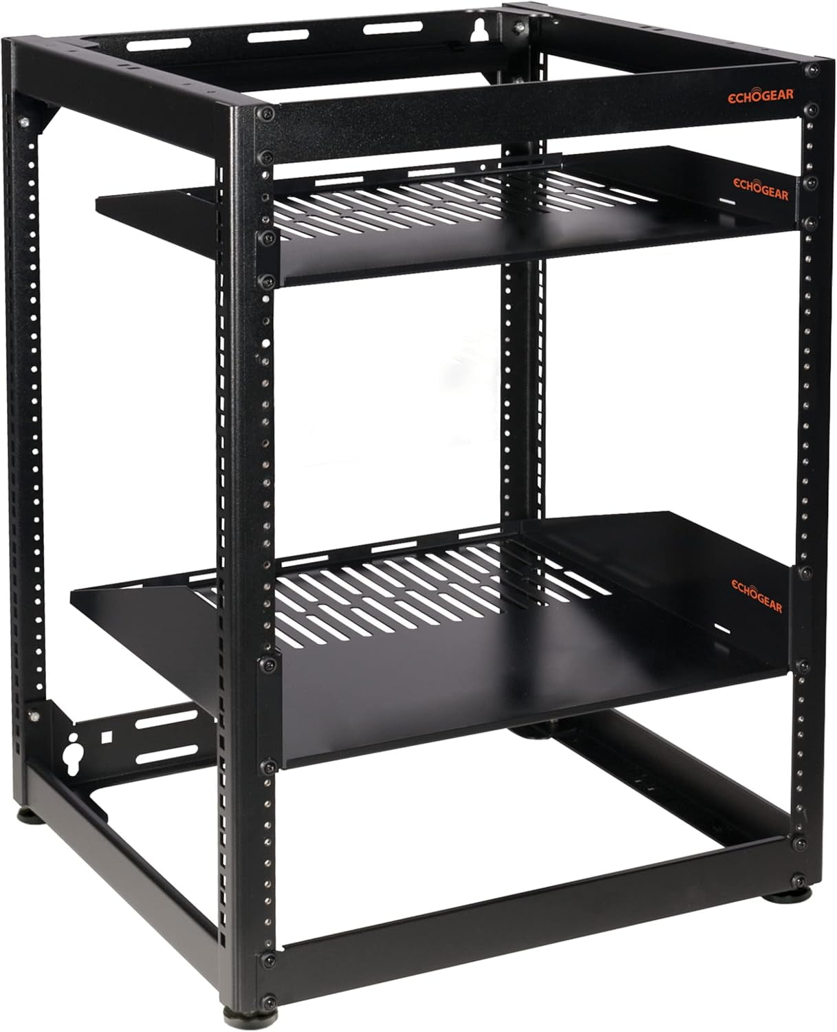 LS ECHOGEAR 15U Open Frame Rack for Servers & AV Gear - Wall Mountable ...