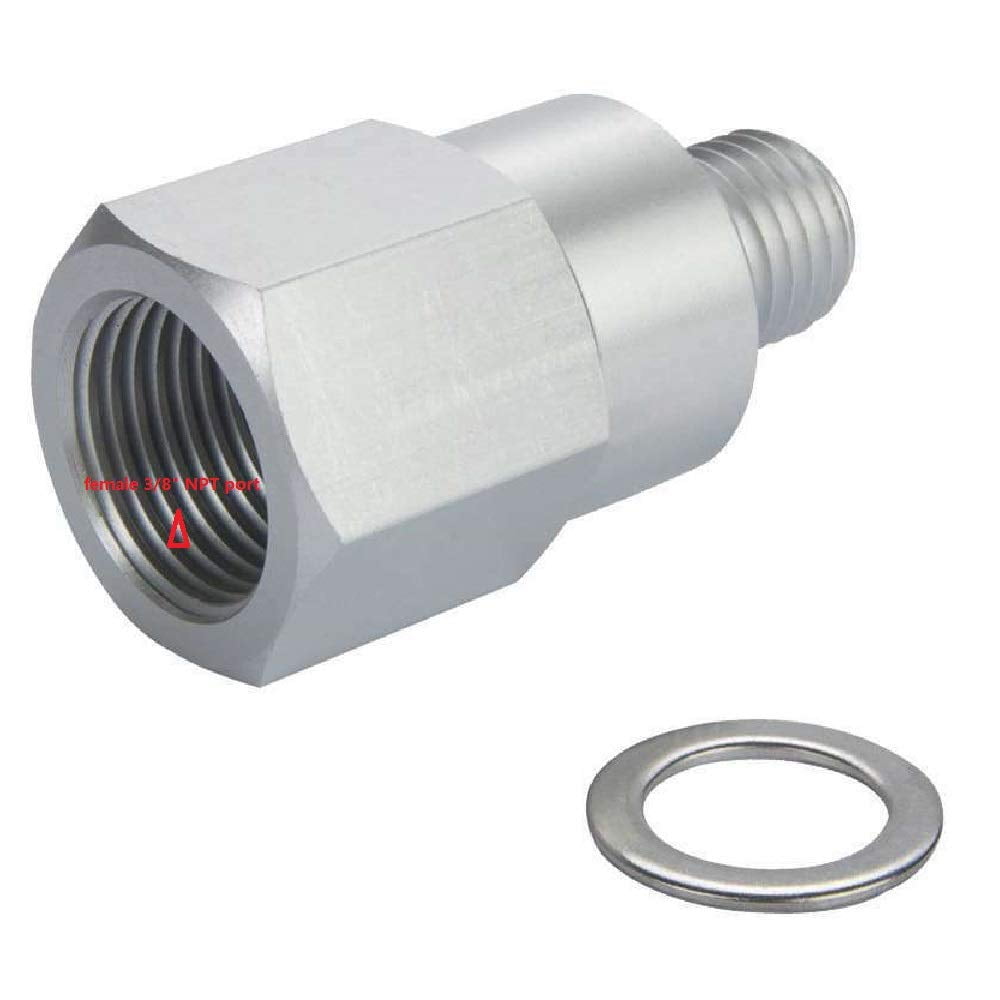 LS Engine swap coolant Water Temp Sensor Adapter M12 1.5 Adapter to 3/8 ...