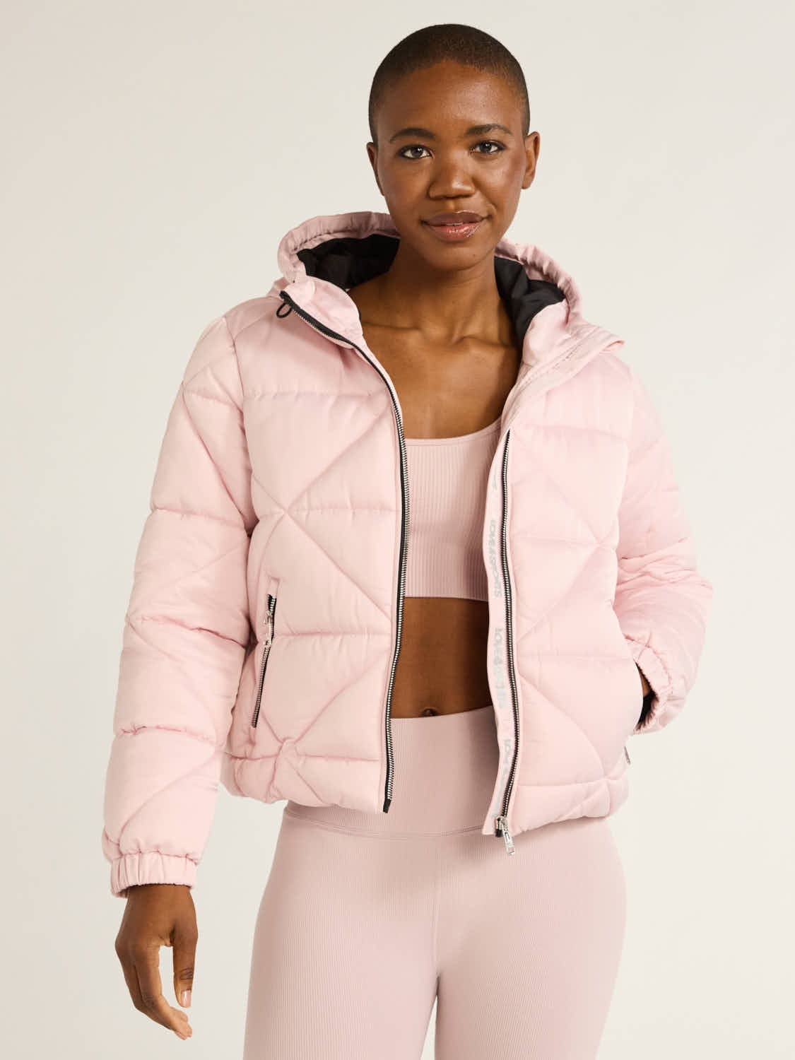 Free Shipping! Love & Sports Women's Geometric Quilted Puffer Coat ...