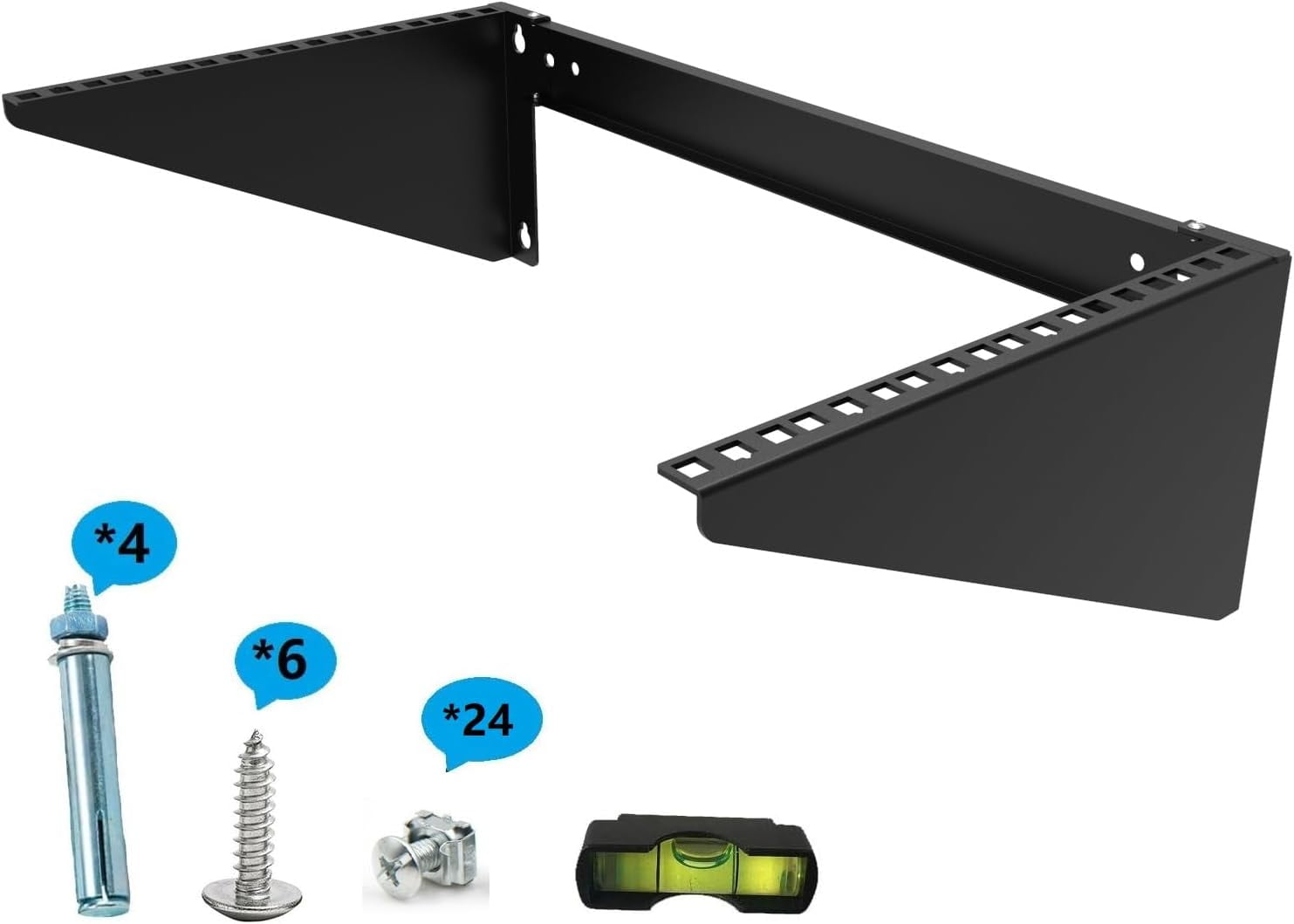 LS JINGCHENGMEI 19 Inch 6U Heavy Duty Vertical Wall Mountable Rack and ...