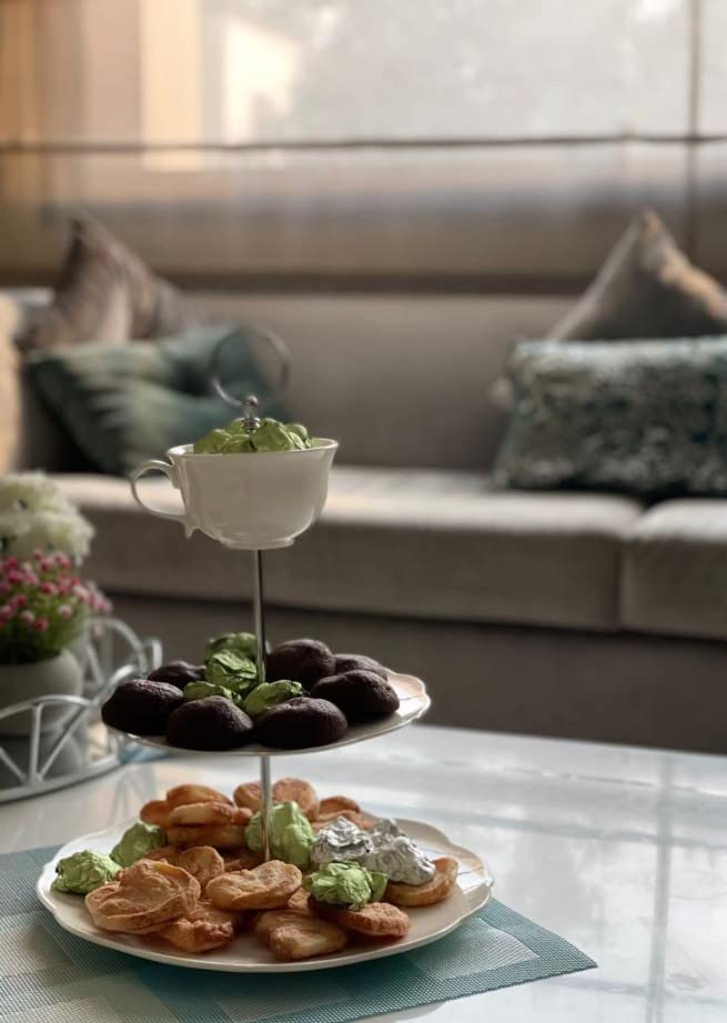 LS LUXURIOUS 3 Tier Grace Layers Cake Plate - Walmart.com