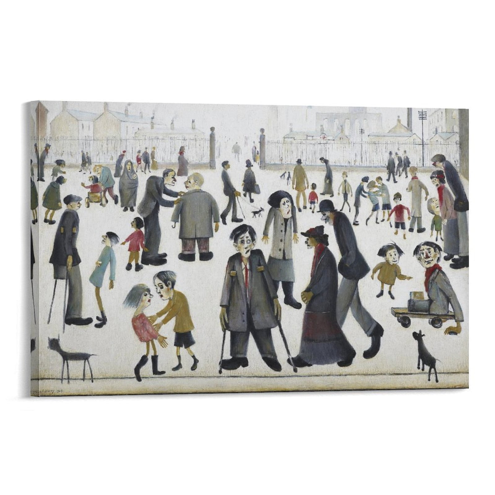 LS Lowry The Cripples Large Canvas Printing Famous Paintings Wall ...