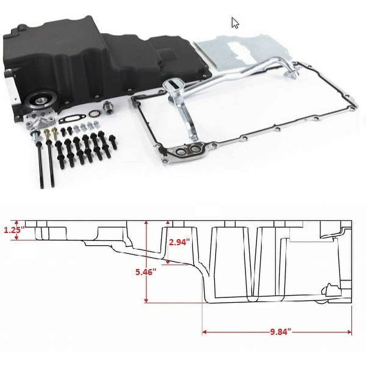 LS Oil Pan Swap Kit | Low Profile Oil Pan Kit for HotRod / Muscle Car ...