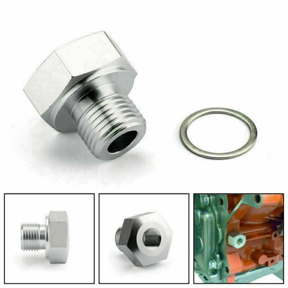 LS Oil Pressure Sending Unit Plug M16 1.5 Adapter to 1/8 NPT LS1 LSX U2 ...
