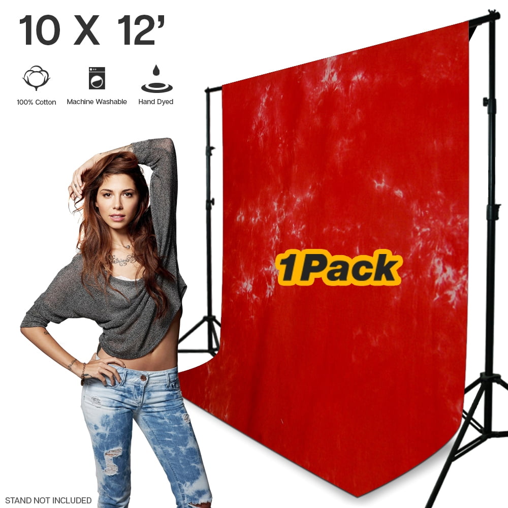 LS Photography 10 X 12 ft. Tie Dye Red Color Photo Backdrop Background ...