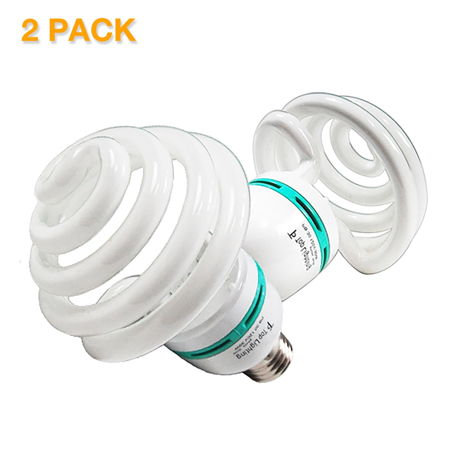 LS Photography [2-Pack] 30 Watt CFL Lighting Light Bulb 5400K ...