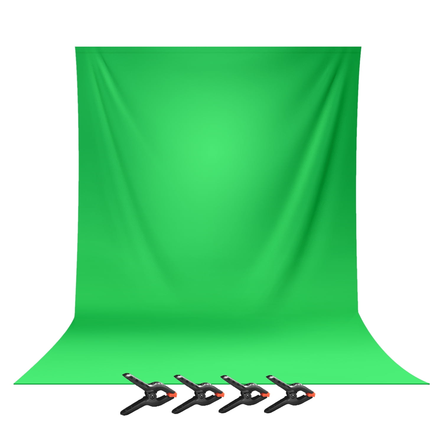 LS Photography 5 x 7 ft. Green Screen Photo Backdrop with Clamps for ...