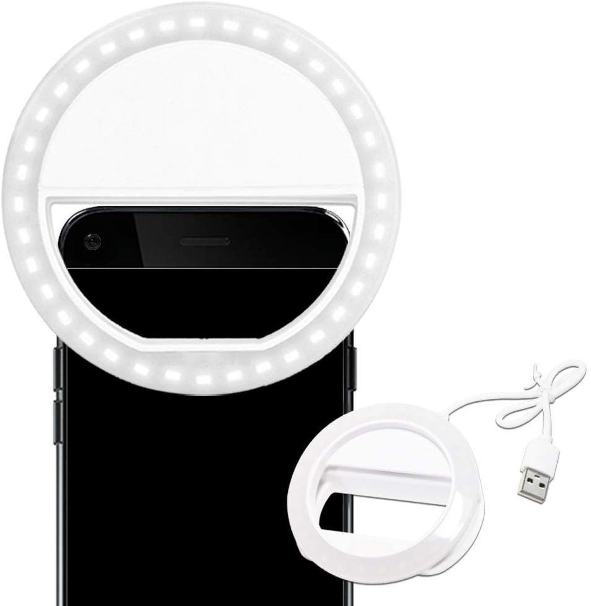 LS Photography LED Portable Mini Selfie Ring Light for Smartphone ...