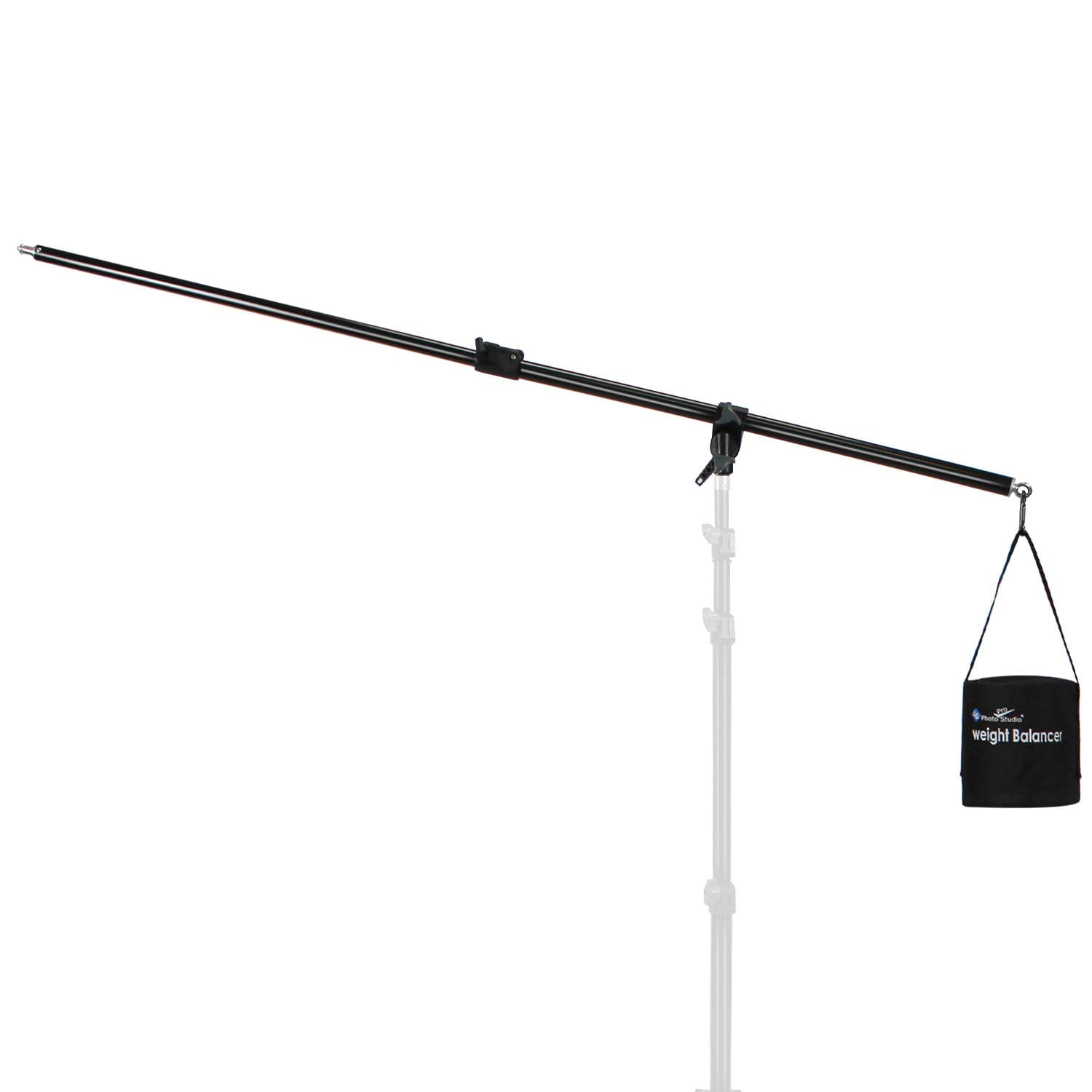 LS Photography Max 5 ft. Telescoping Boom Arm with Stand Connector and ...