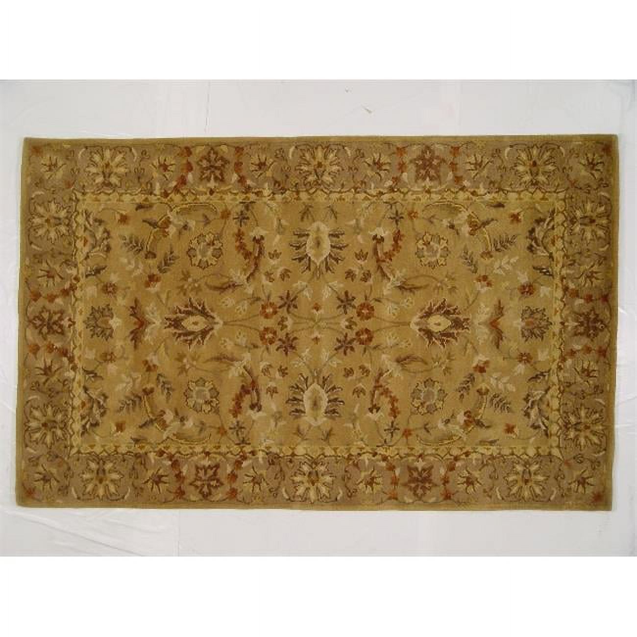 LS-RM19 5 x 8 ft. Kavera 100 Percent Long Fiber Wool Hand Made Rug, Tan ...