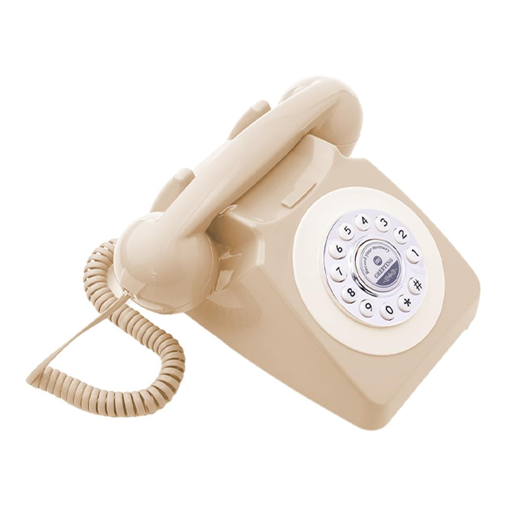 LS Retro Audio Guestbook Telephone, Fashion Desk Phone with Rotation ...