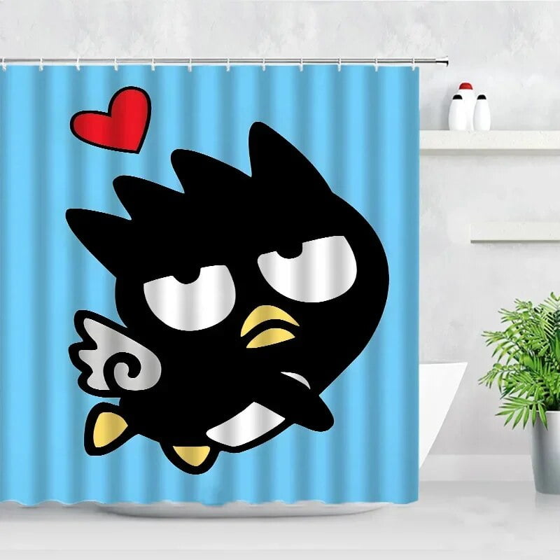 Ls Sanrios Mymelody Cinnamoroll Kuromi Kawaii Cartoon Shower Curtains