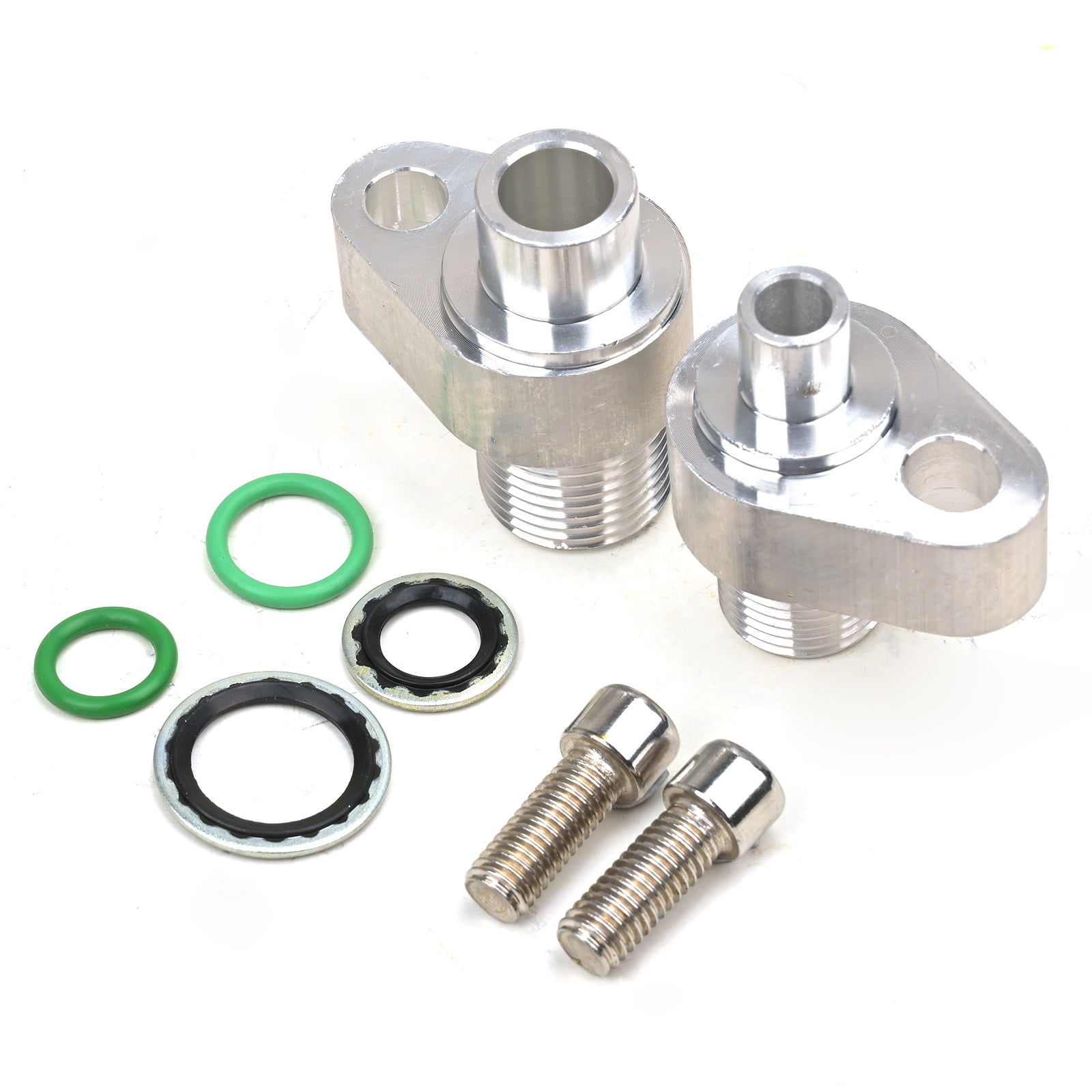 LS Swap AC Compressor Adapter Fittings Kit Replacement For Denso 10S17F ...