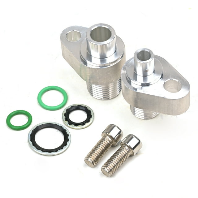 LS Swap AC Compressor Adapter Fittings Kit Replacement For Denso 10S17F ...