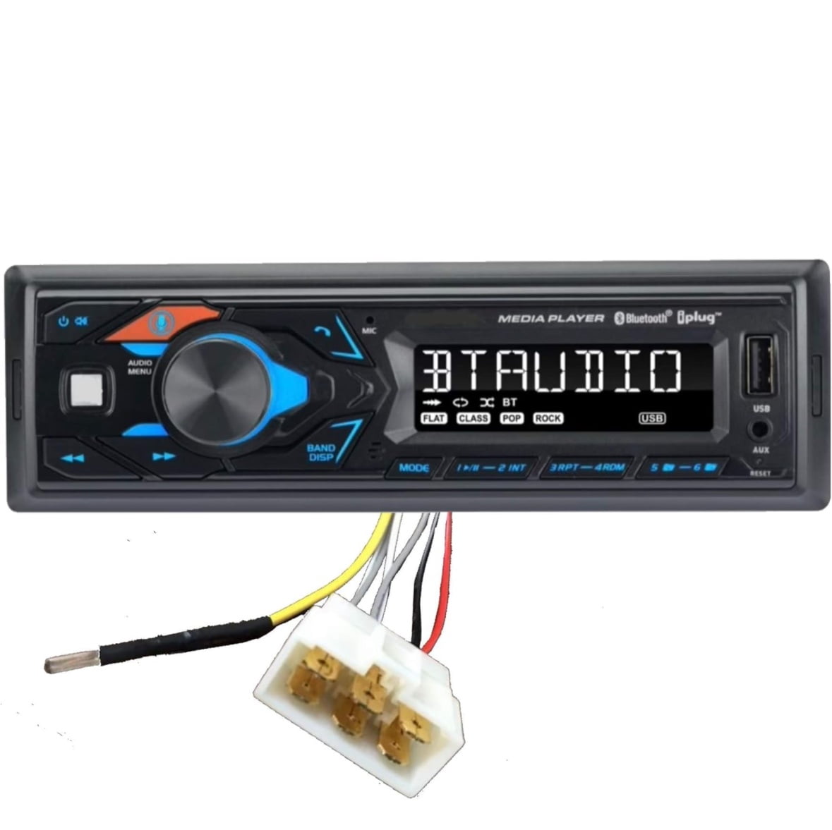 LS Tractor Radio 12V AM FM Bluetooth Streaming USB Easy Install Connect ...