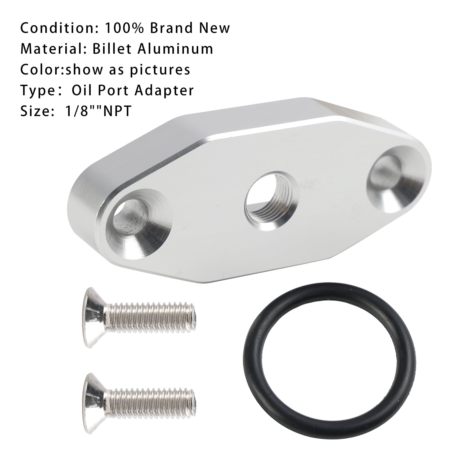 LS1 1/8"npt Turbo Oil Supply/Gauge Port Adapter 551608 For LS based ...