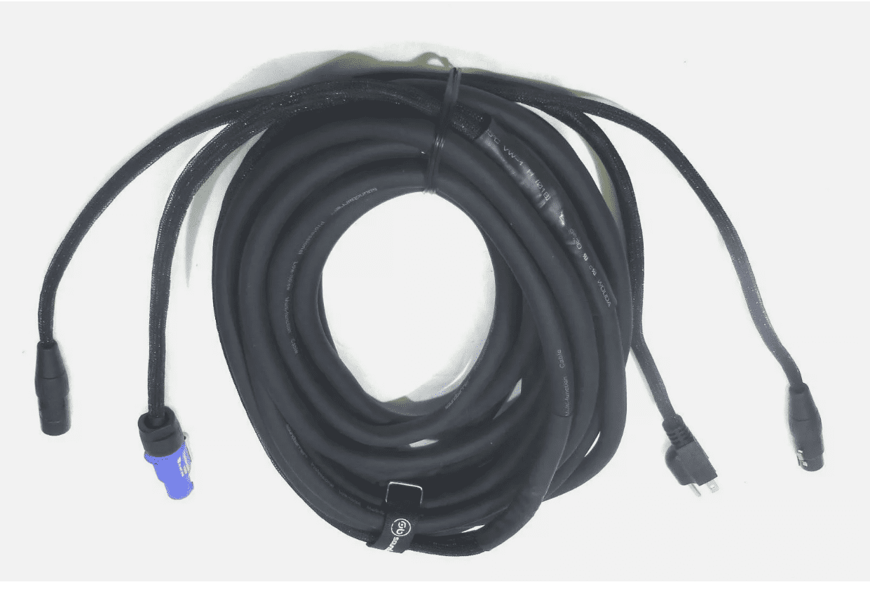 (LS10) 32 Ft(9.75M) Siamese -3 Cond AC Edison to Power Con & Audio ...