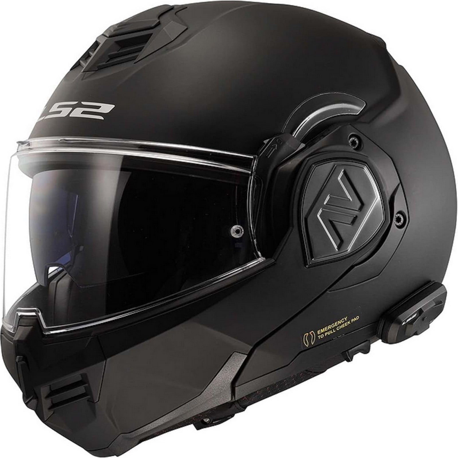 LS2 Advant X Solid Modular Street Motorcycle Helmet - Matte Noir / Large - Walmart.com
