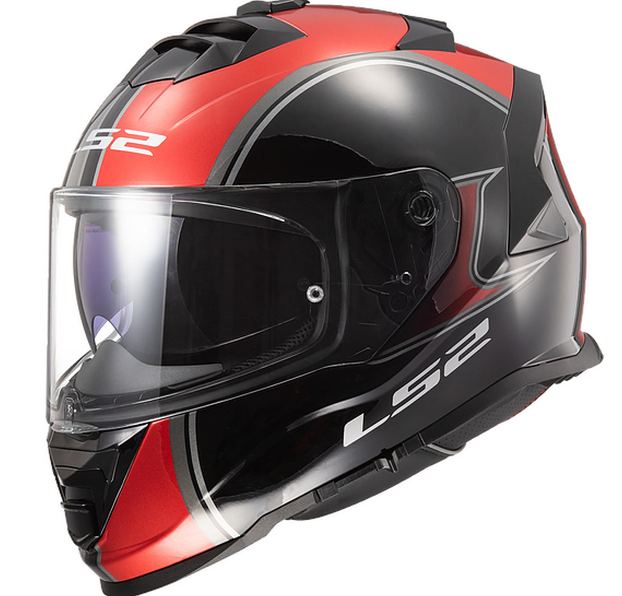 LS2 Assault Paragon Full Face Motorcycle Helmet Metallic Red/Black size ...