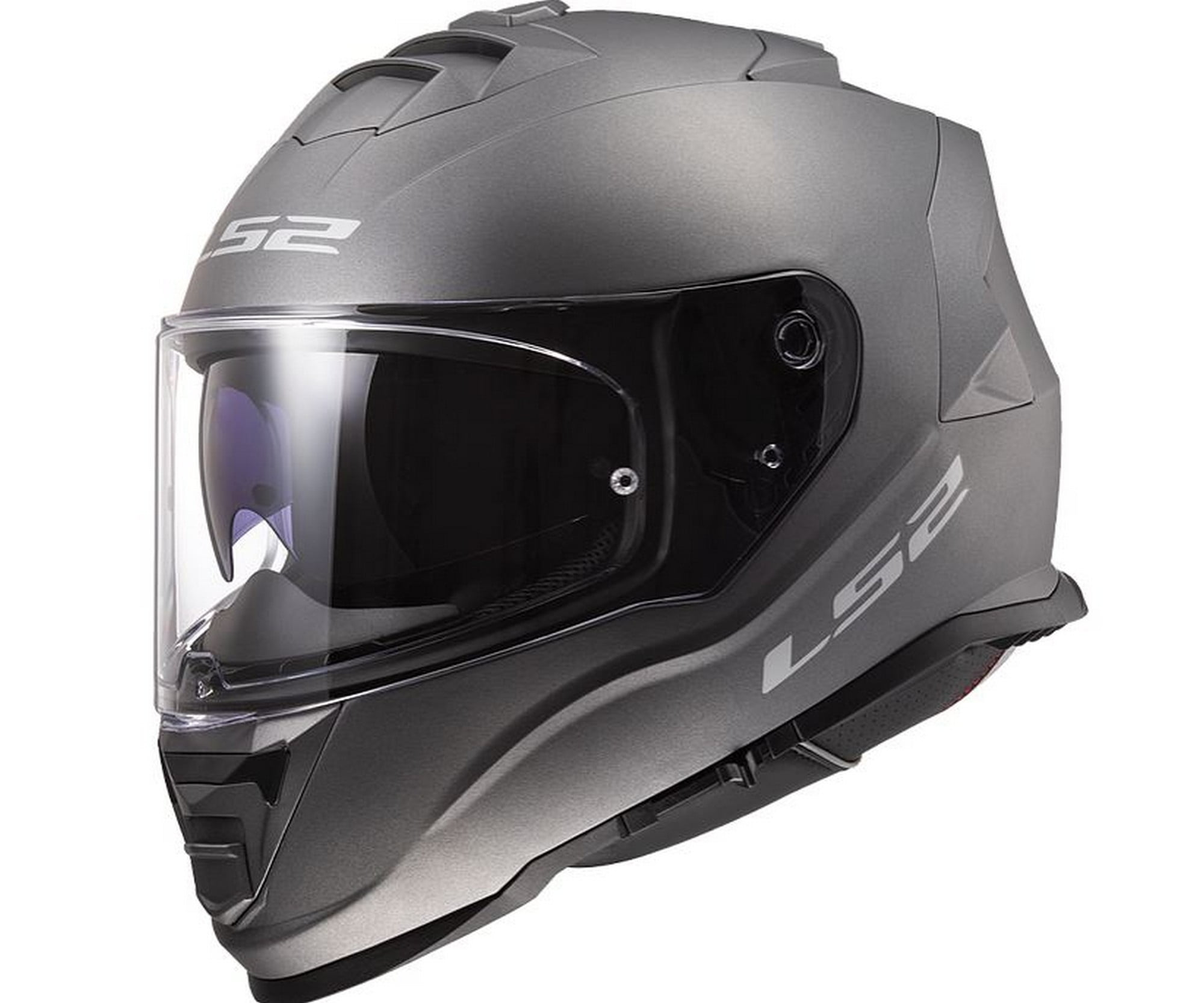 LS2 Assault Solid Motorcycle Helmet Matte Titanium 3XL - Walmart.com