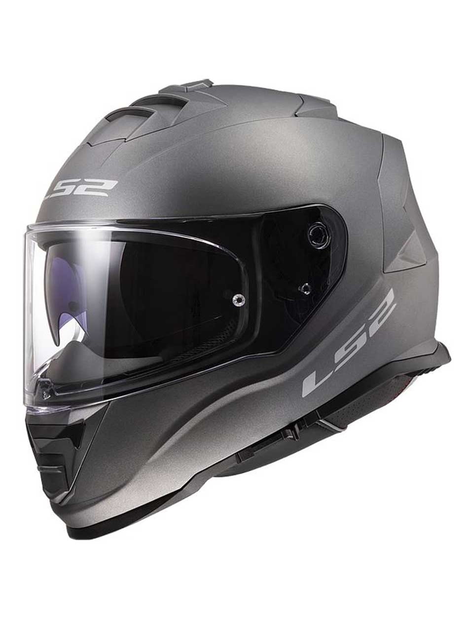 LS2 Helmets Assault Solid Full Face Motorcycle Helmet - Matte Titanium ...